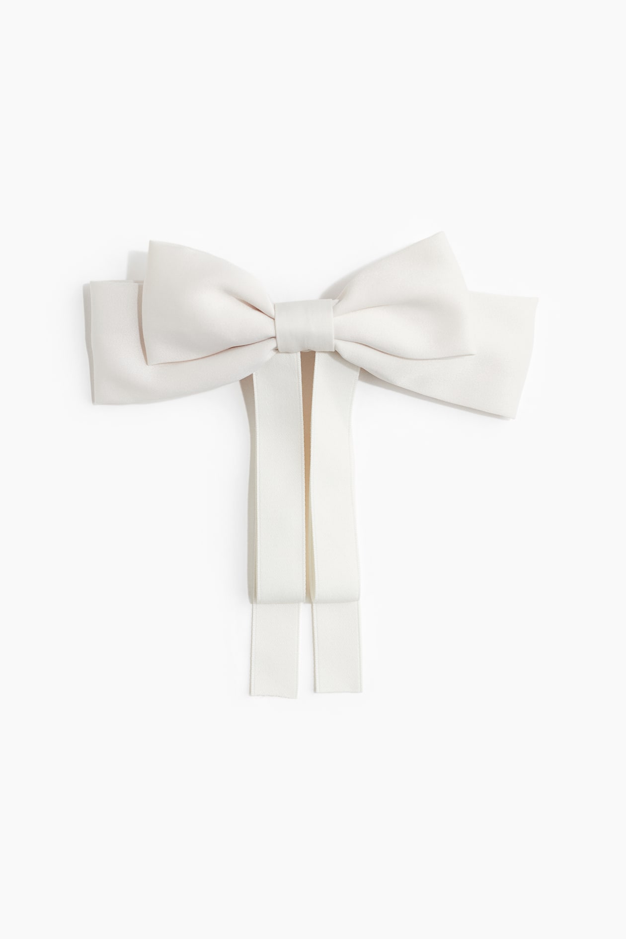 Broche para el cabello con moño de satín - Blanco - Ladies | H&M MX