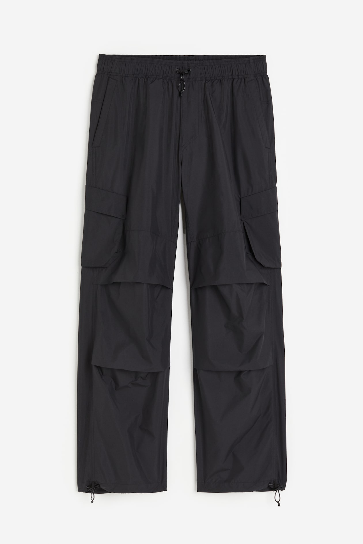 Fallschirmhose im Cargostil in Relaxed Fit - Schwarz - Men | H&M DE