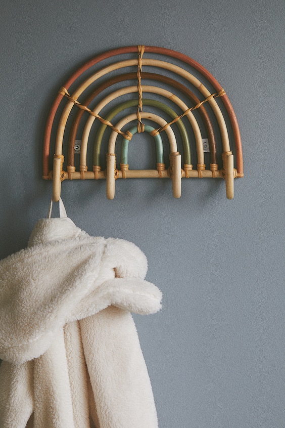 Rainbow-shaped hanging rack - Light beige/Rainbow - Home All | H&M GB