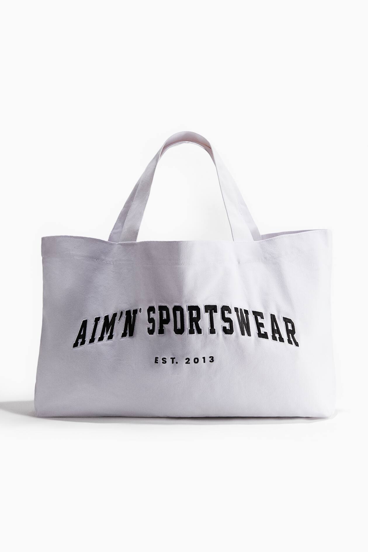 Varsity Tote Bag - Off-white - aim'n - Ladies | H&M AT