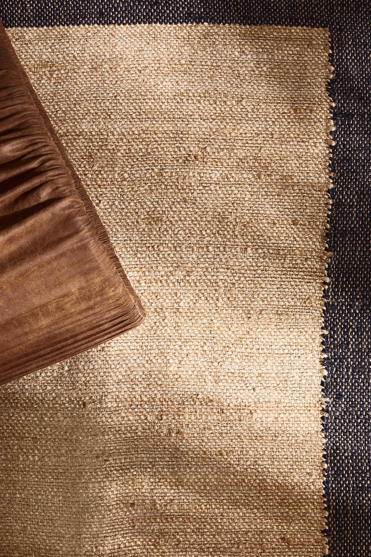 Large jute rug - Beige/Black - Home All | H&M GB