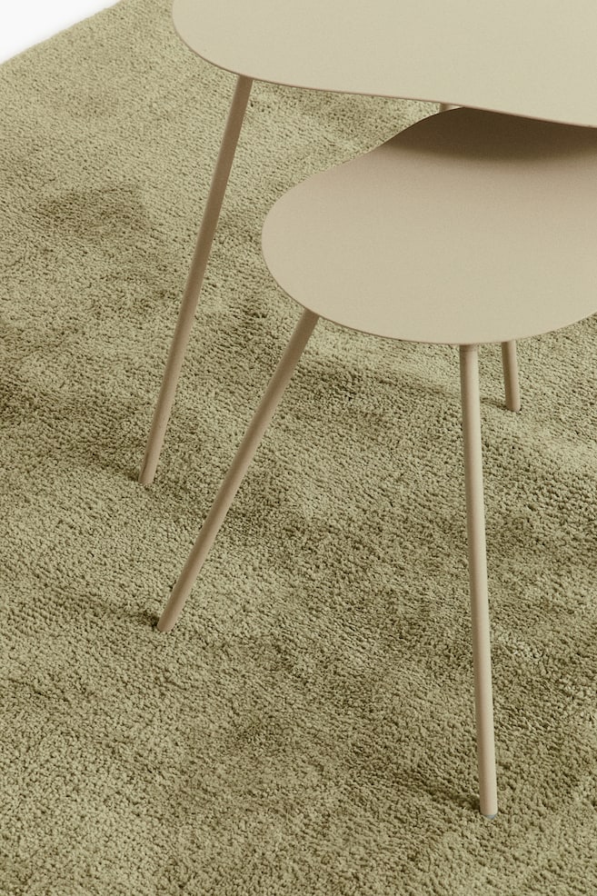 Large Asymmetric Rug - Khaki green - Home All | H&M US