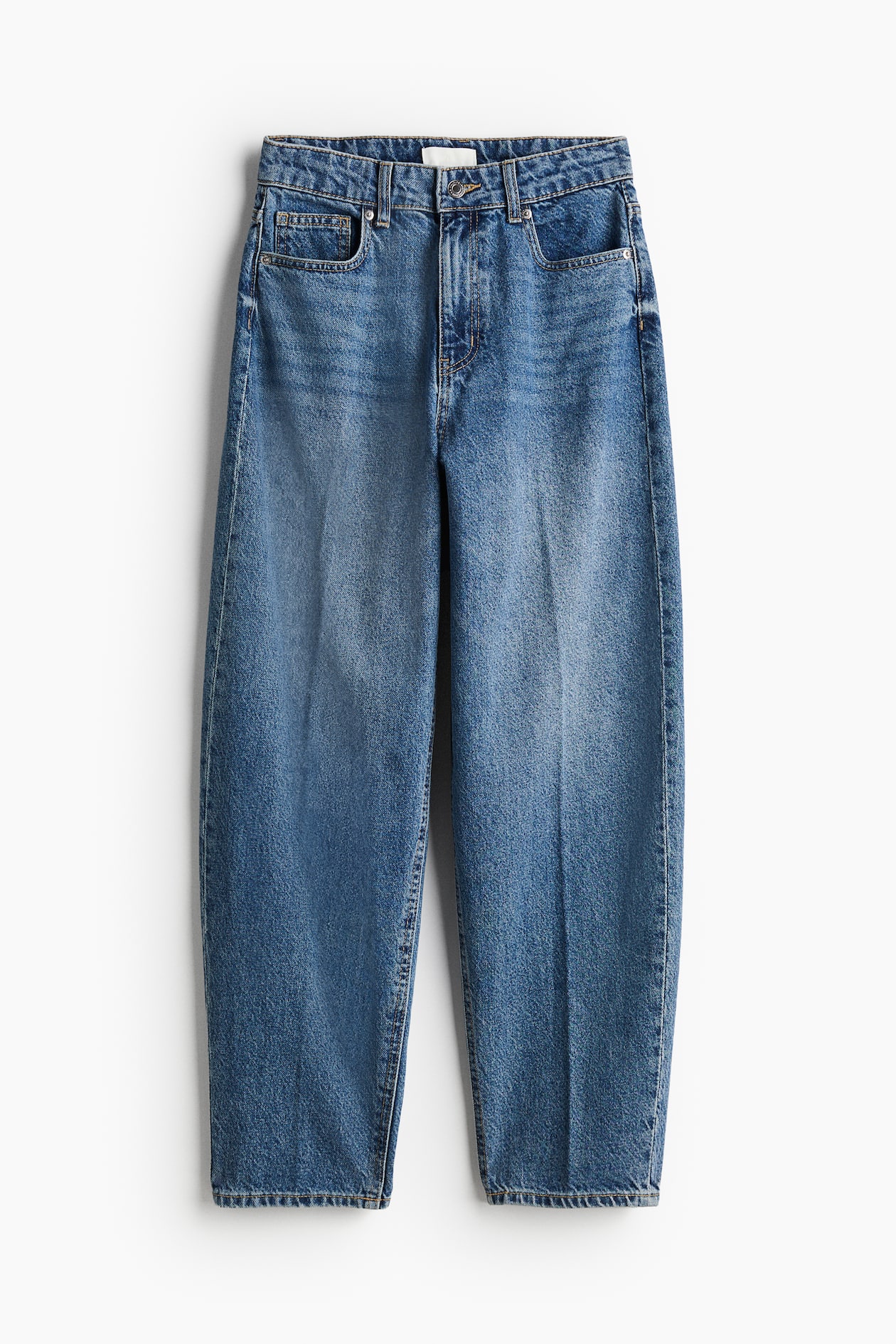 Crease-leg tapered jeans - Denim blue - Ladies | H&M GB