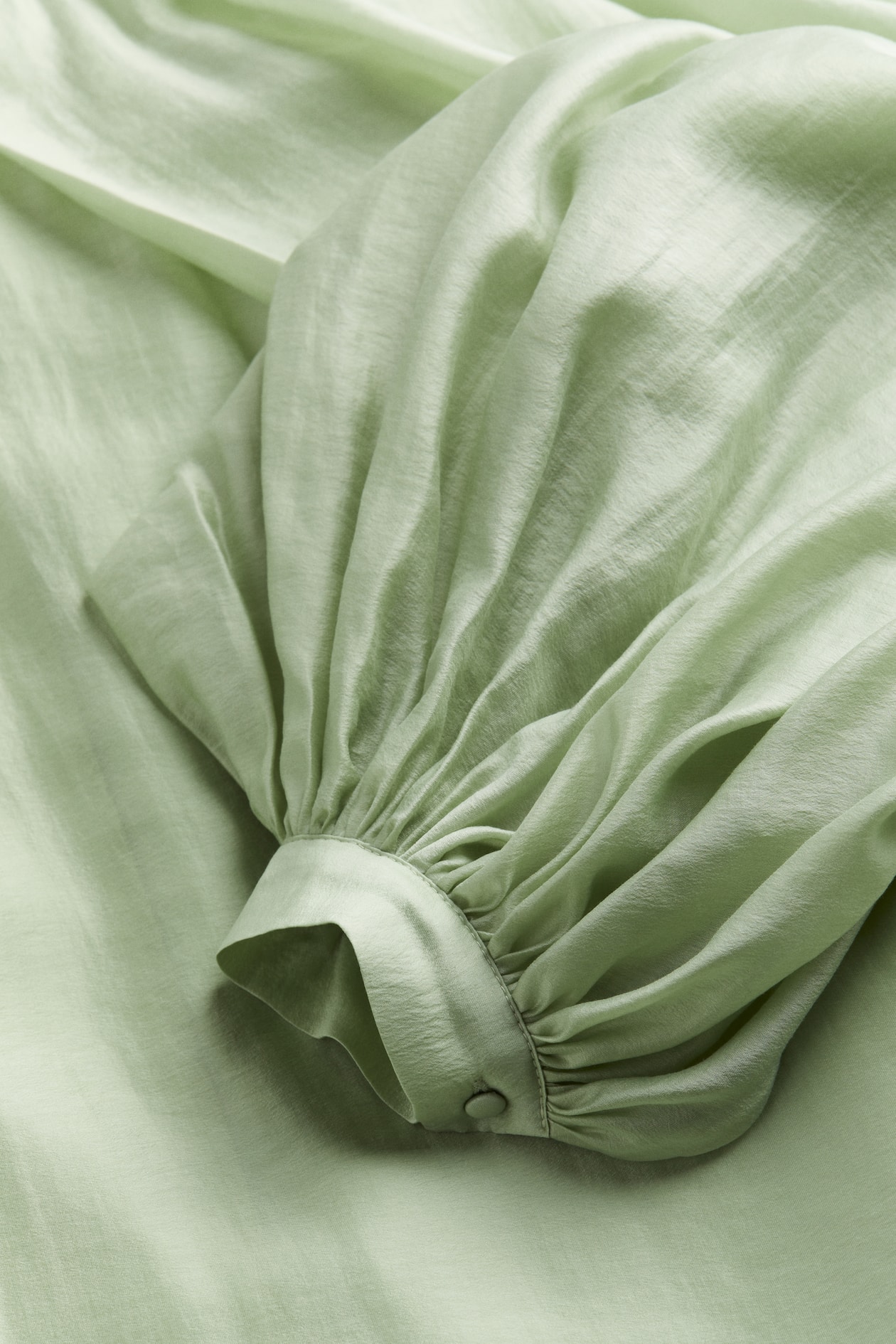 Vestido maxi voluminoso - Verde claro - Ladies | H&M MX