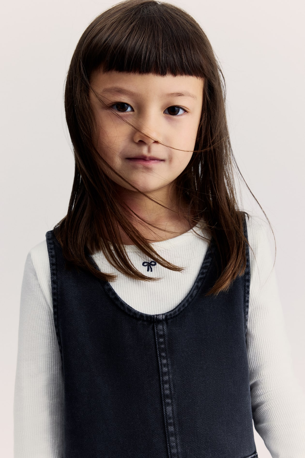 2-piece Dress and Top Set - Black/white - Kids | H&M US
