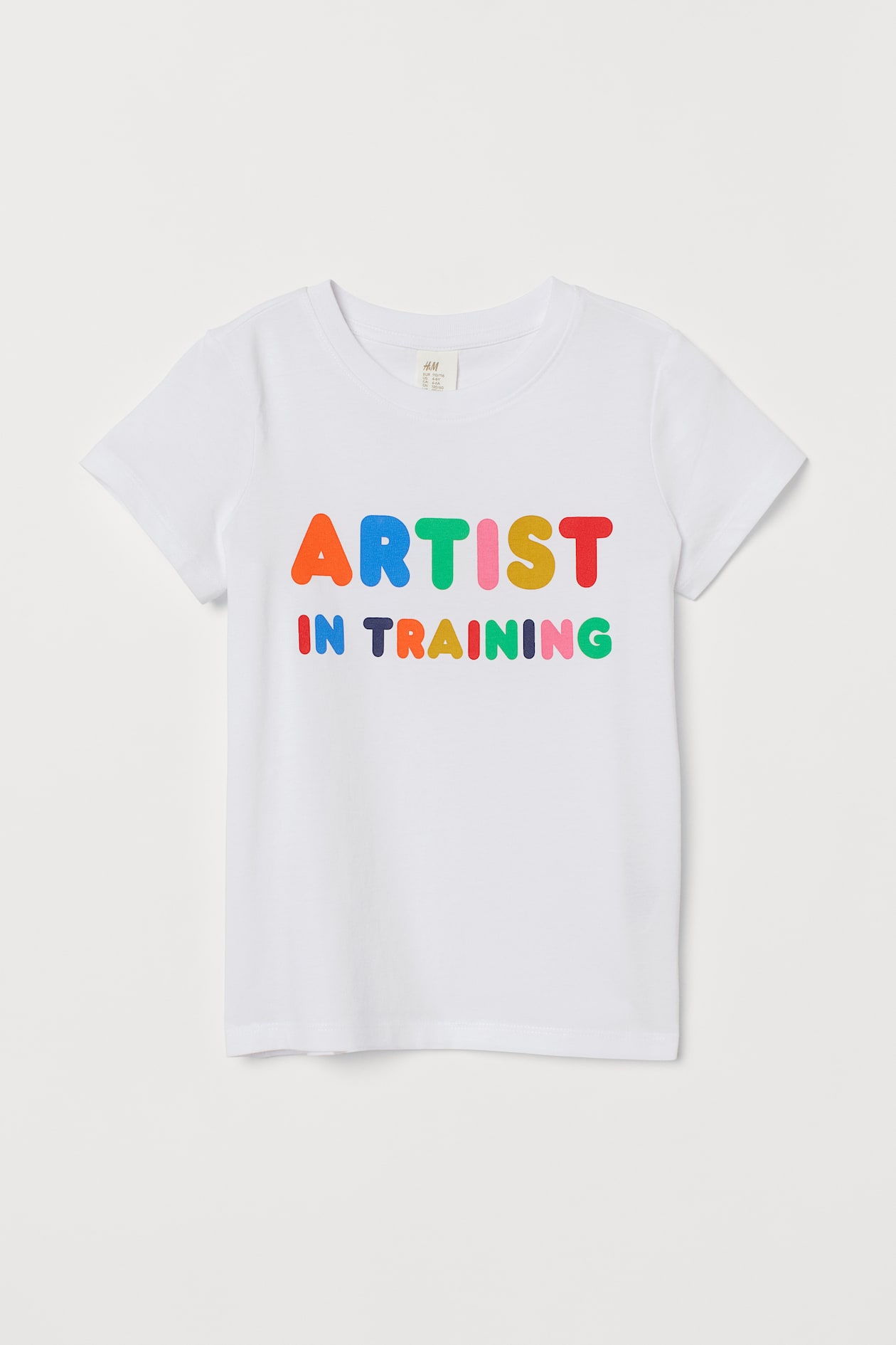 Mini-me shirt met korte mouwen - Ronde hals - Korte mouwen - Wit ...