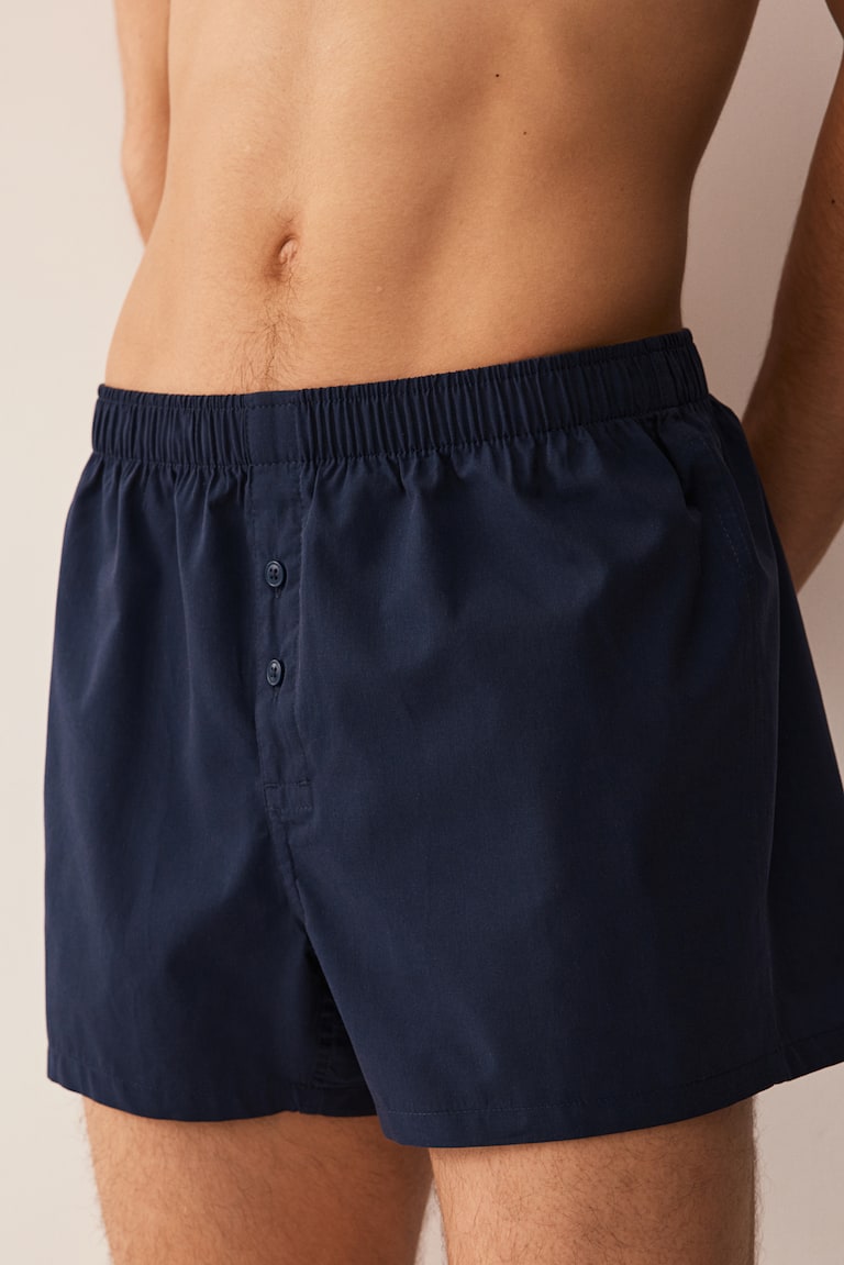 Lot de 5 caleçons en coton tissé - Bleu clair/bleu marine - HOMME | H&M FR