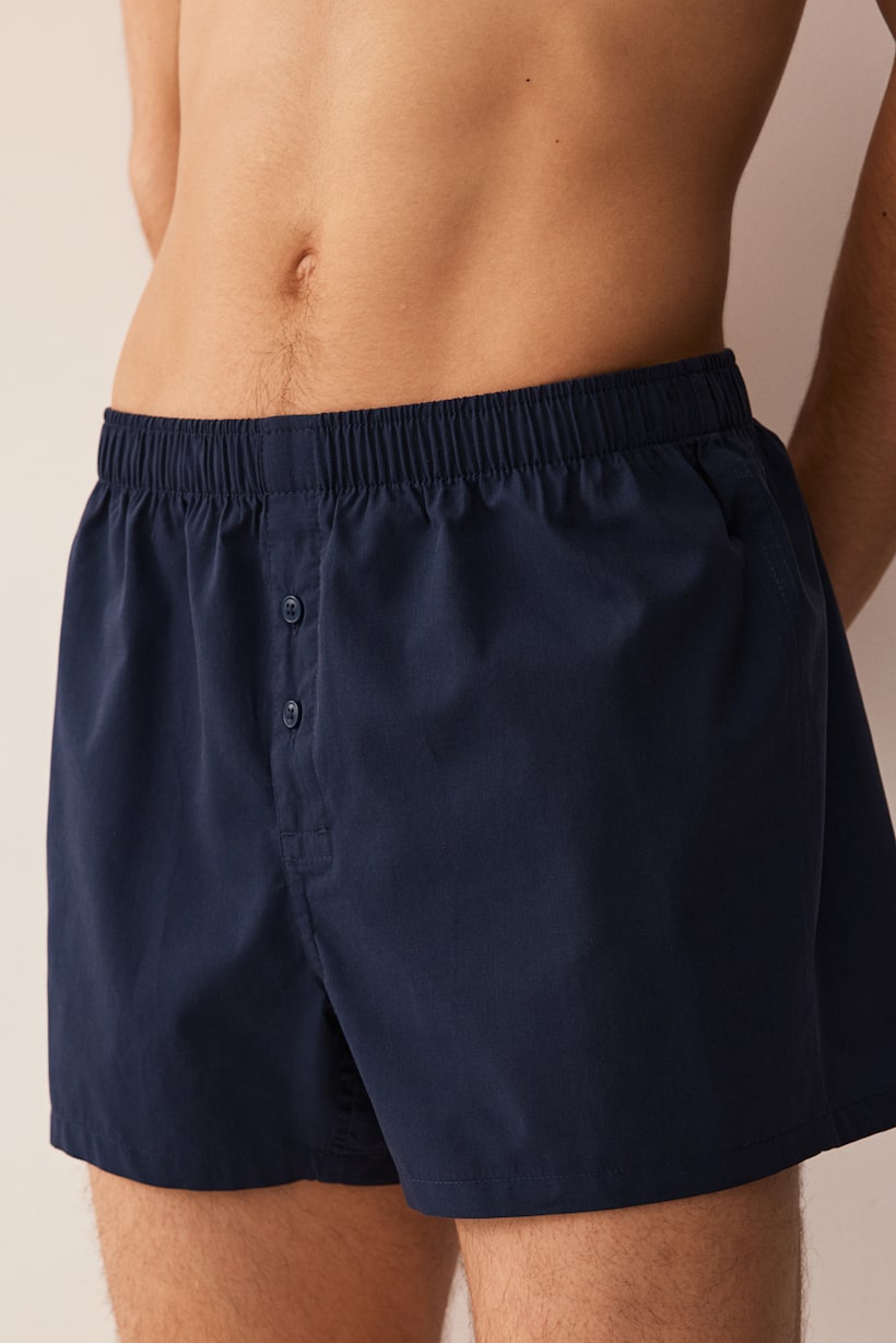 Lot de 5 caleçons en coton tissé - Bleu clair/bleu marine - HOMME | H&M FR