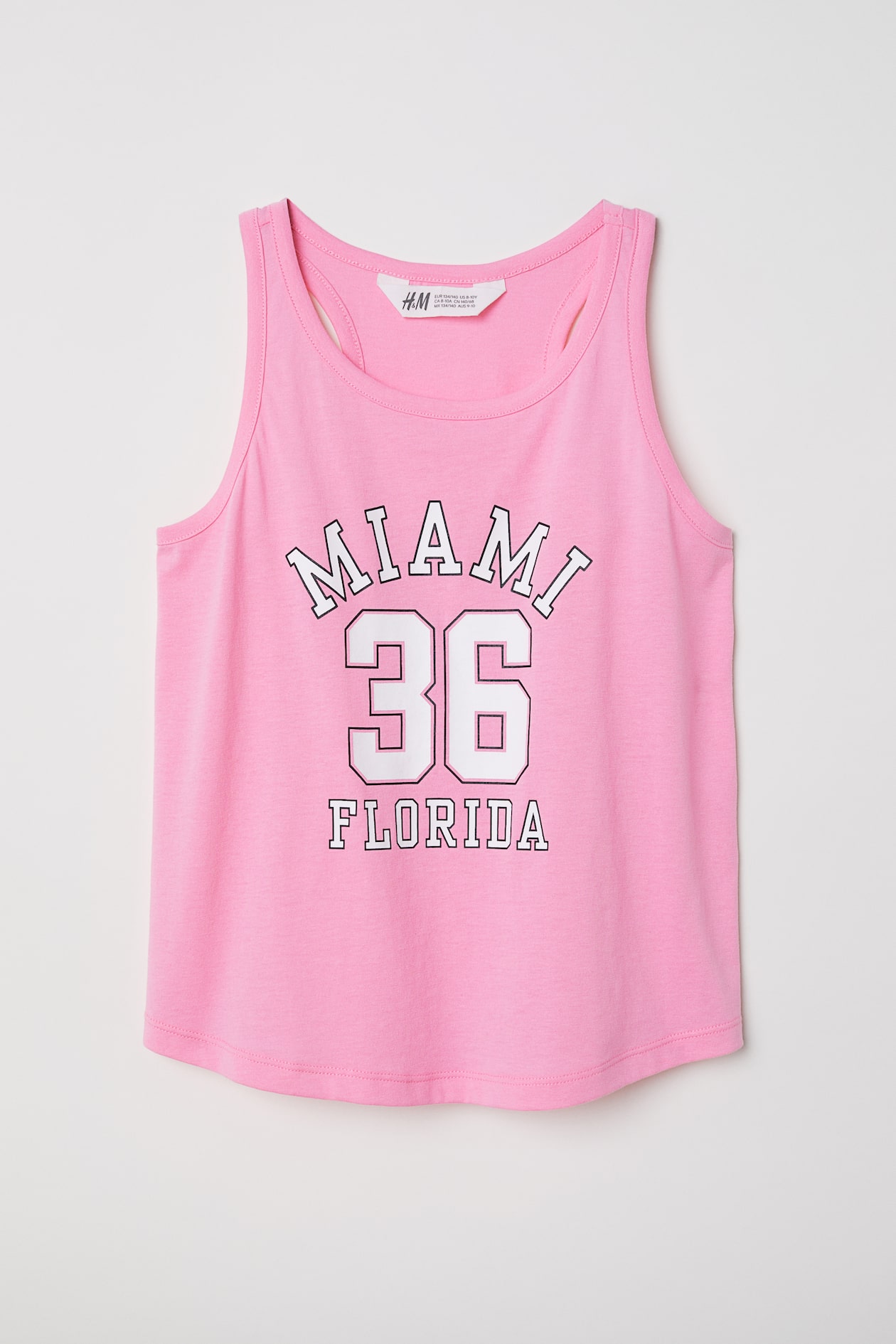 Printed Jersey Tank Top - Pink - Kids | H&M US