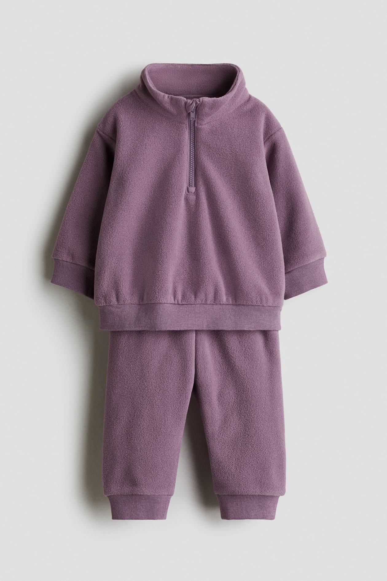 2-piece fleece set - Purple - Kids | H&M IN