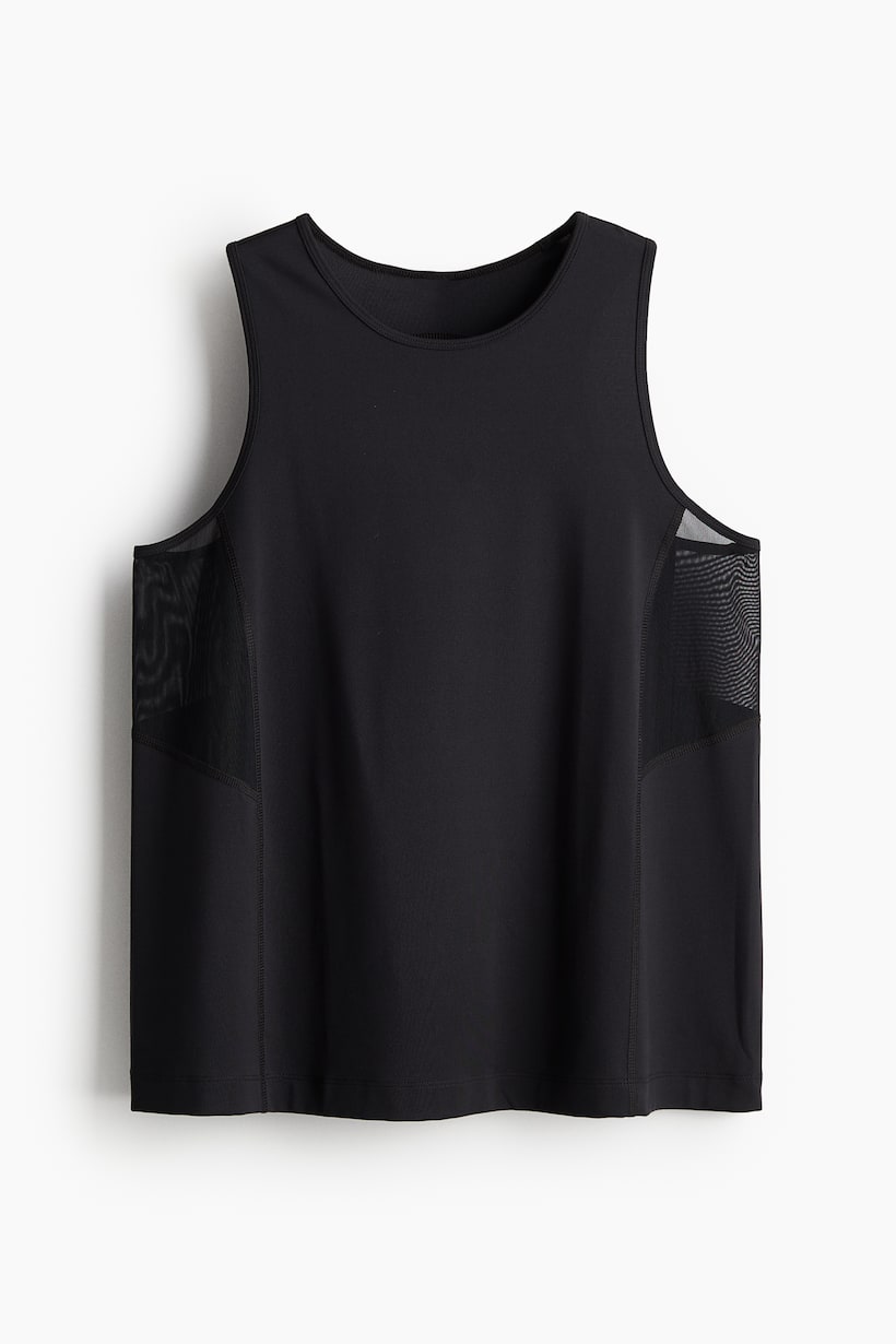 Women's Black Sports Tank Top with DryMove™ | H&M US