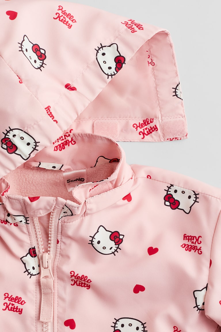 Light pink/Hello Kitty Fleece-Lined Jacket for kids | H&M US