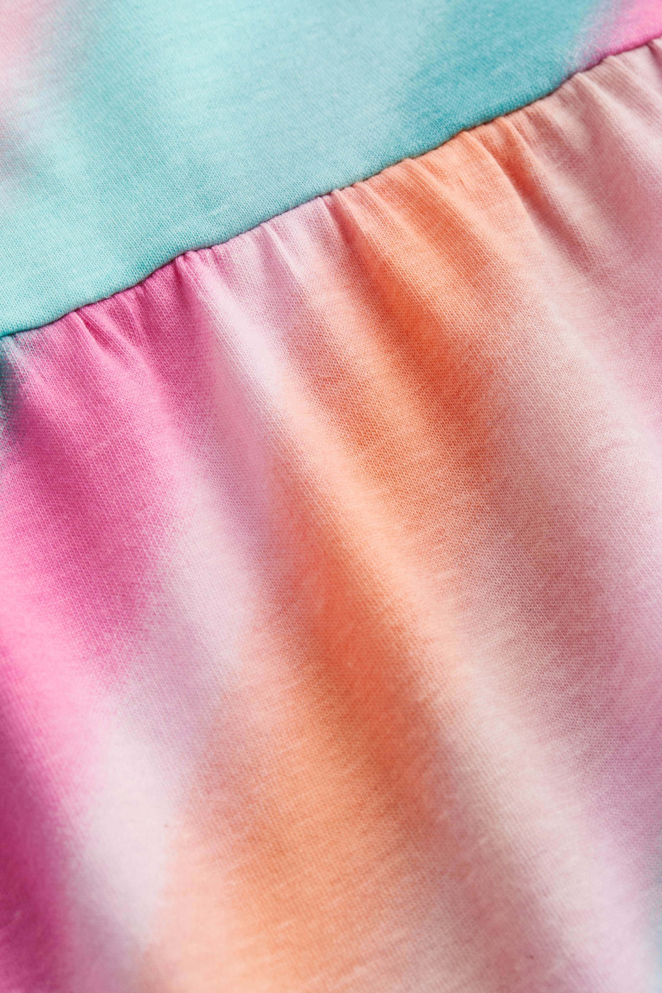 Cotton Jersey Dress - Pink/turquoise - Kids | H&M CA