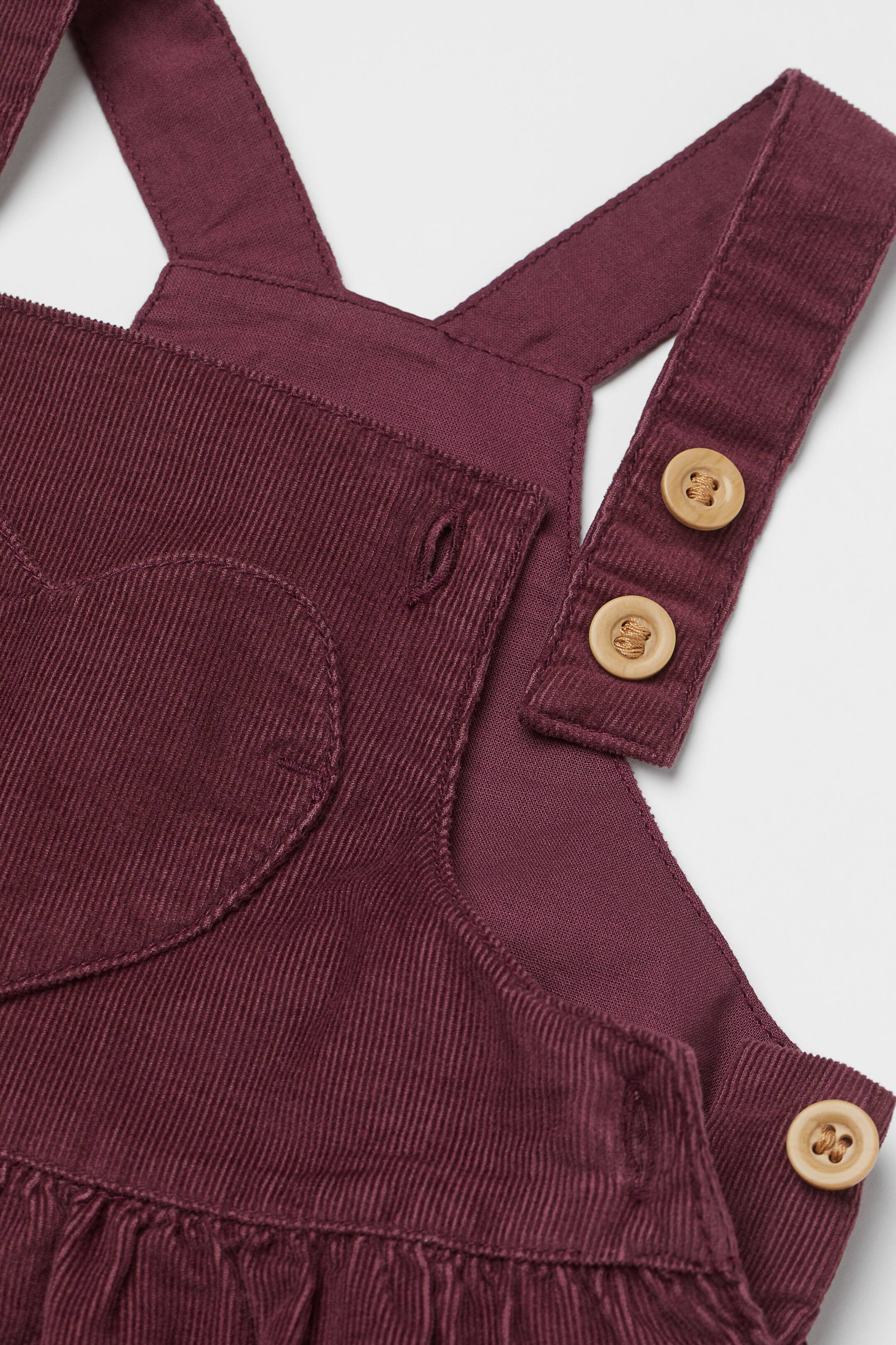 Vestido overol de pana - Morado ciruela - Kids | H&M MX