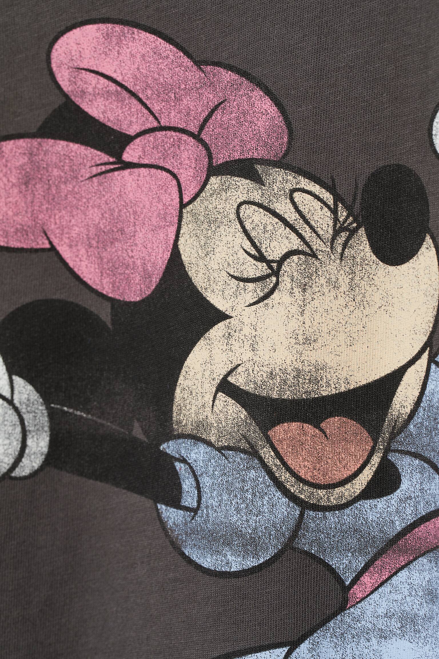 Printed top - Dark grey/Minnie Mouse - Kids | H&M GB