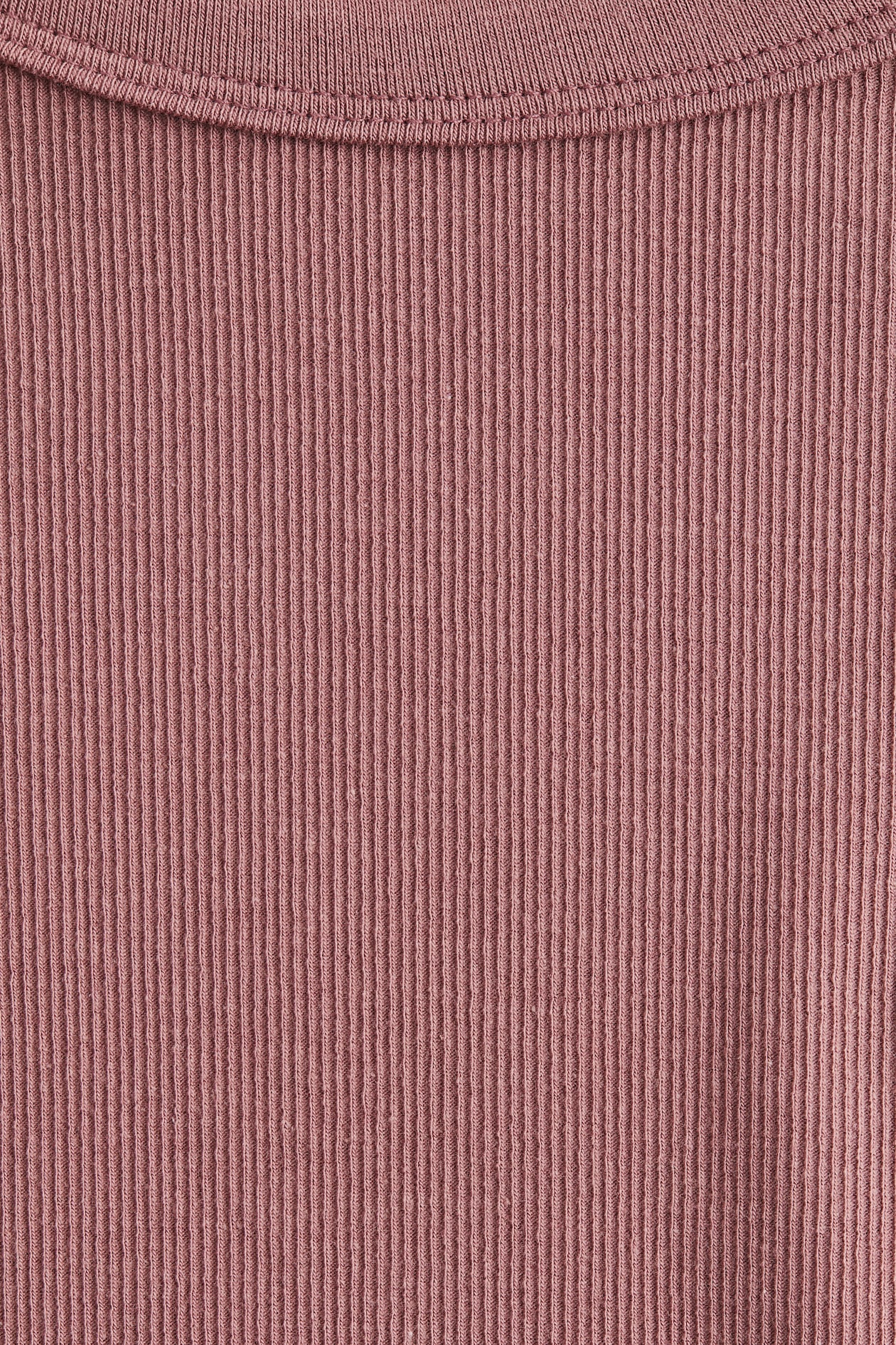 Ribbed top - Dusty pink - Ladies | H&M MY