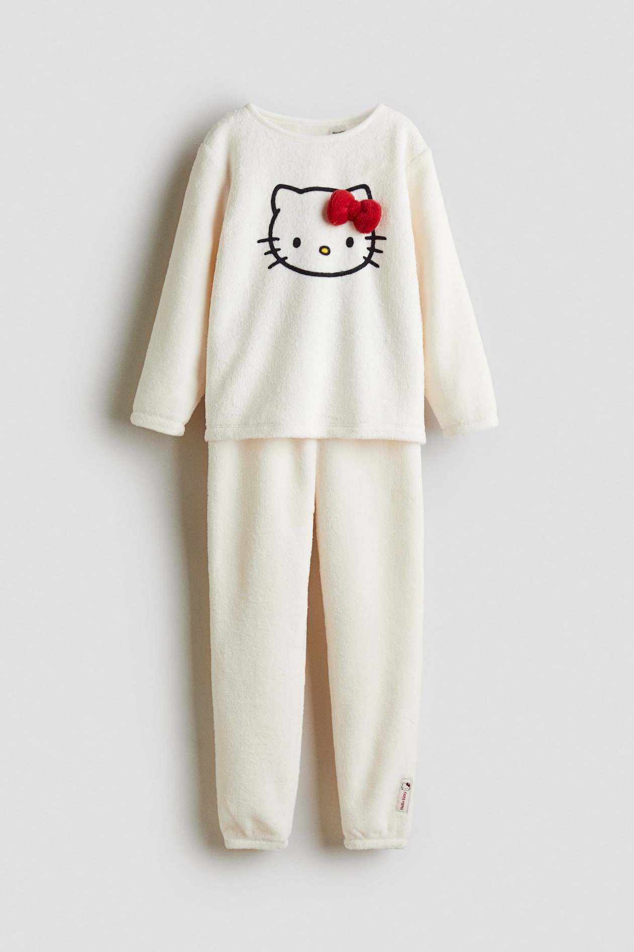 Cream/Hello Kitty Printed velour pyjamas for kids | H&M MY