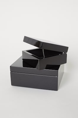 Small Wooden Box - Black - Home All | H&M US