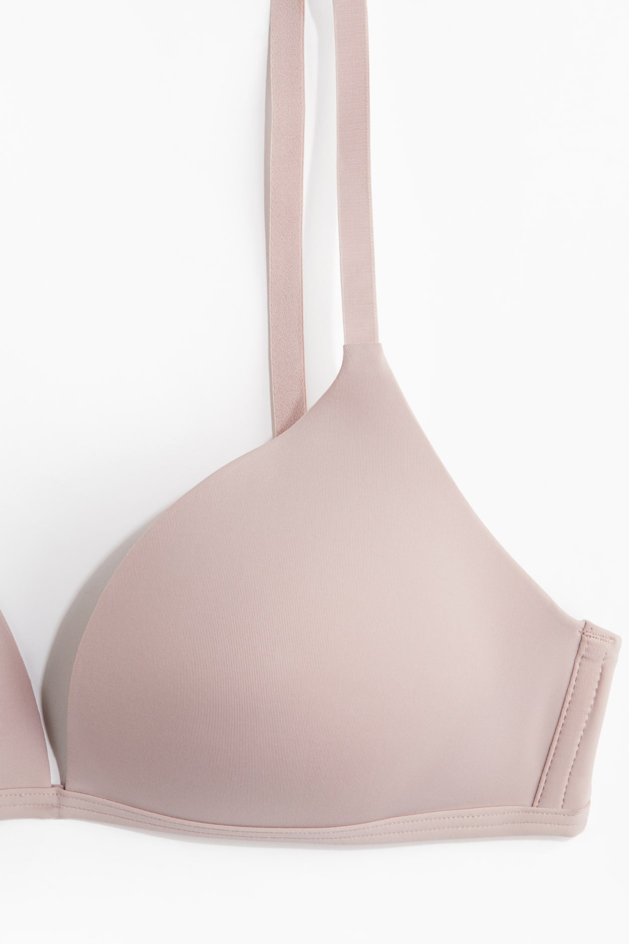 Women's Light dusty pink Padded non-wired microfibre bra | H&M GB