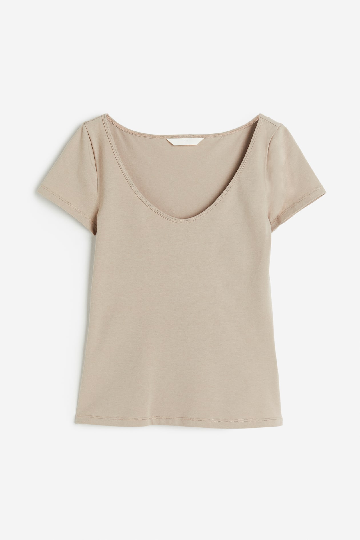 Figurnära T-shirt - Beige - DAM | H&M SE