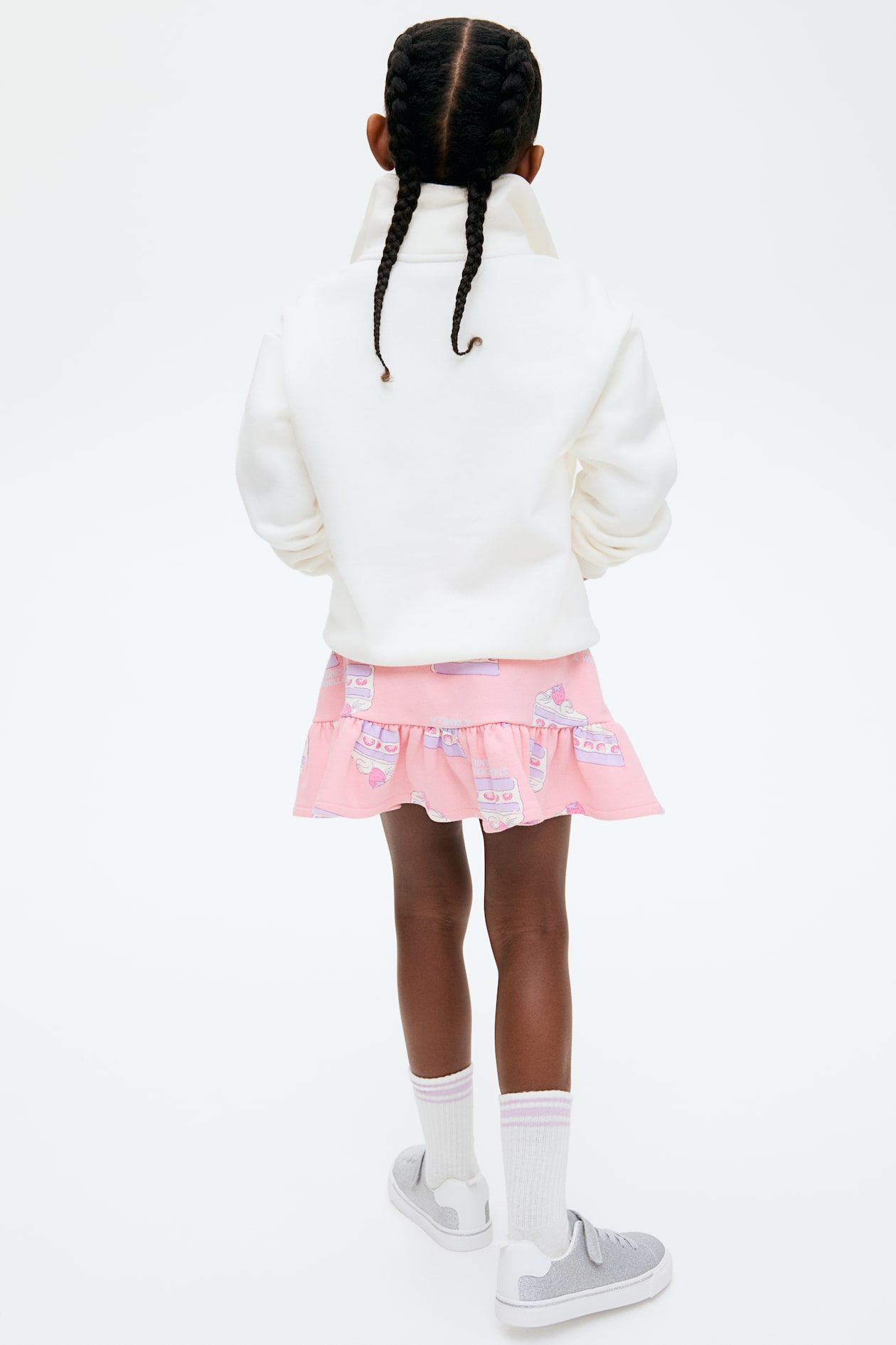 Kjol med volang - Rosa/Tårta - BARN | H&M SE