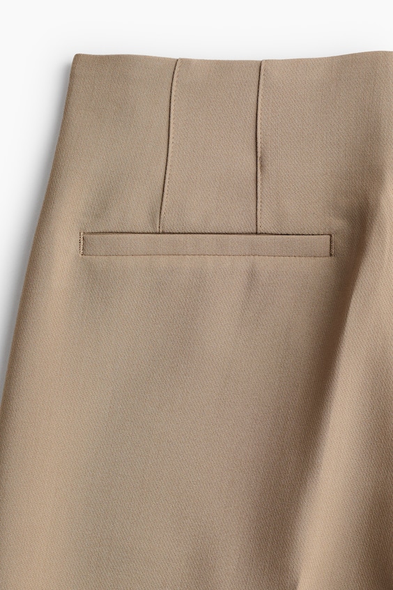 Ankle-Length Slacks - Dark beige - Ladies | H&M US
