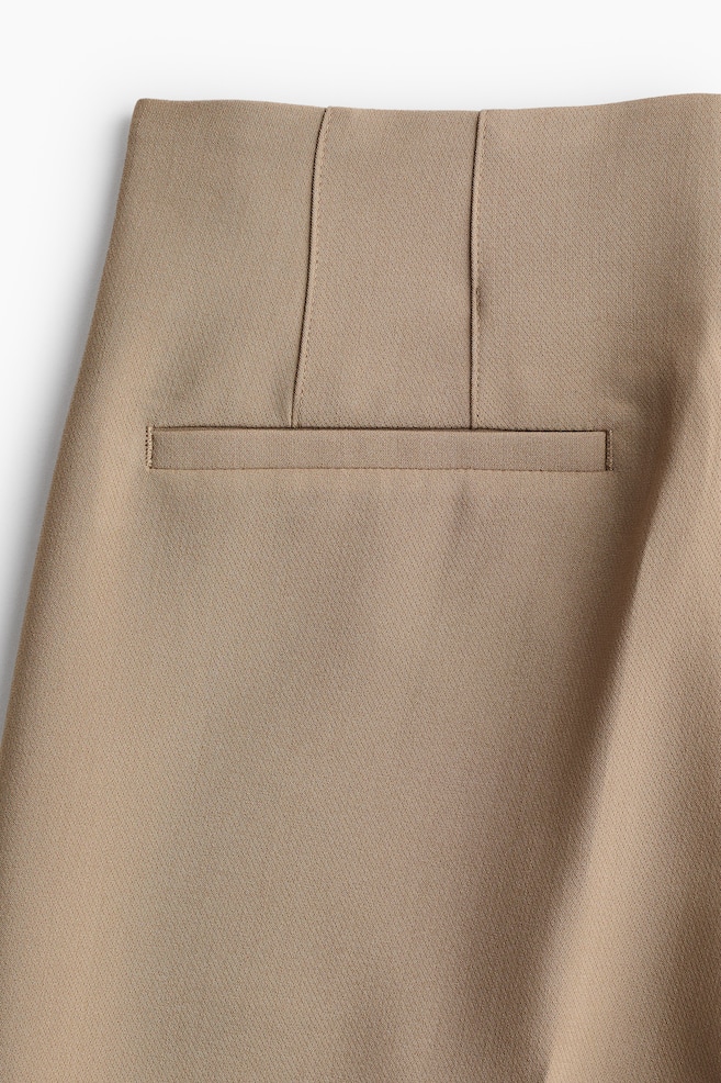 Ankle-Length Slacks - Dark beige - Ladies | H&M US