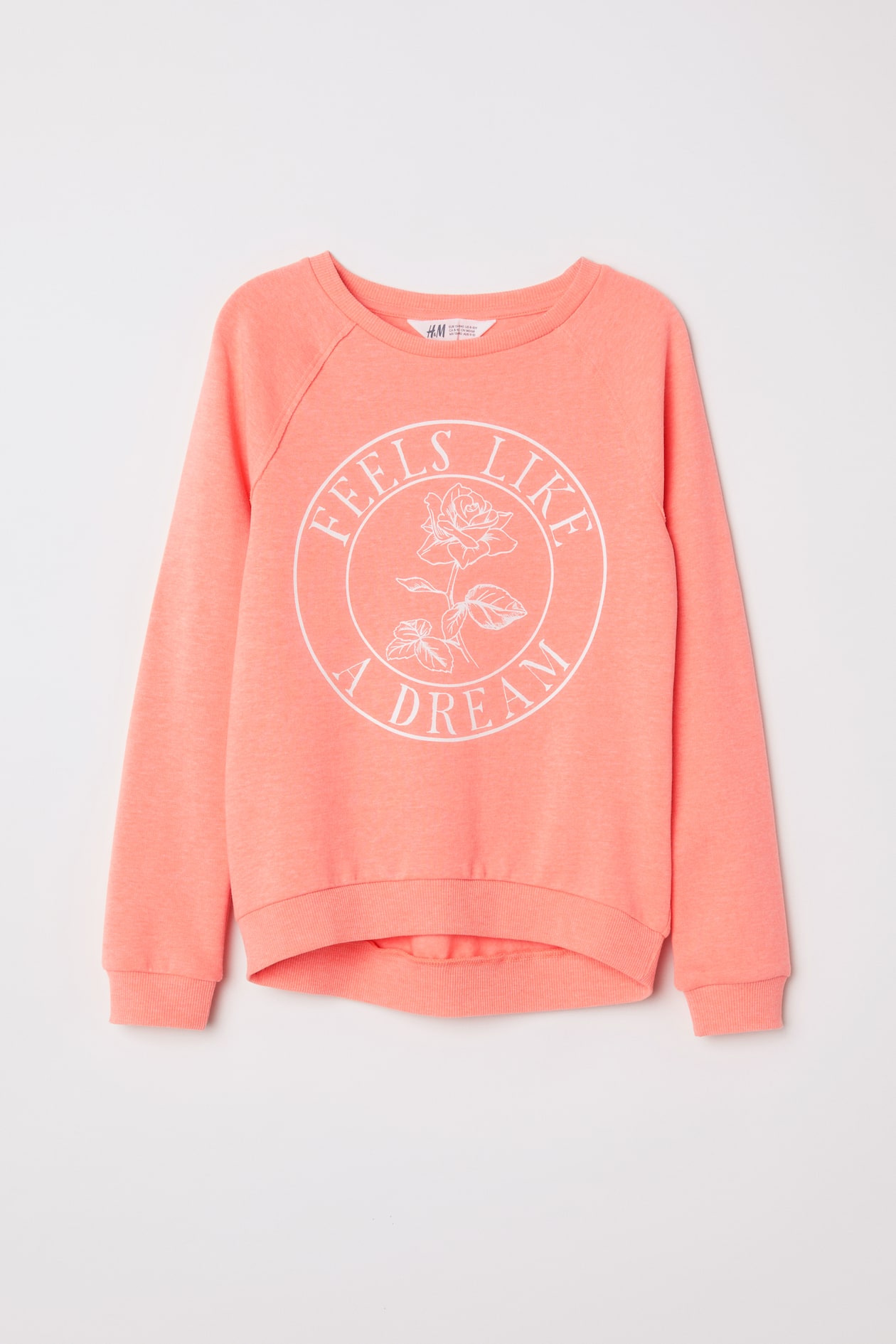 Apricot Sweatshirt with Printed Design for kids | H&M US