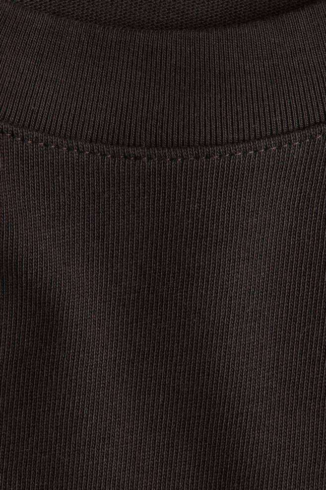 Women's Dark brown Cotton T-Shirt Dress | H&M CA