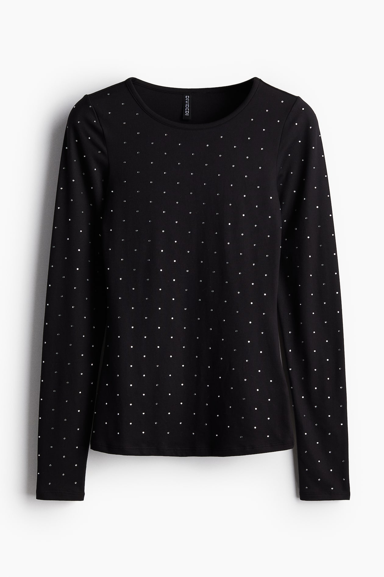 Women's Black Long-Sleeved Jersey Top | H&M CA