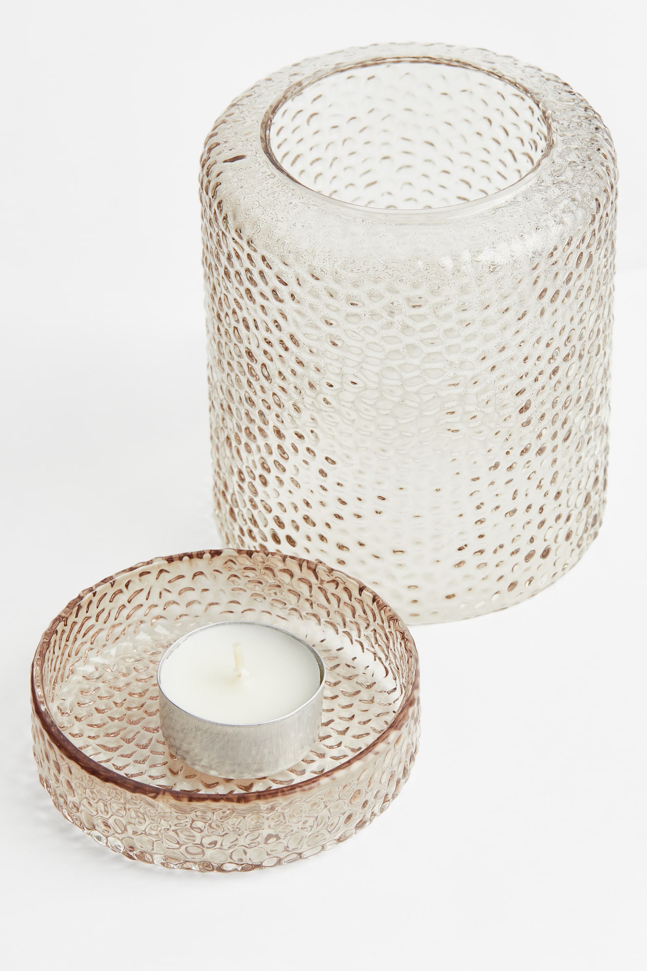 Lasinen tuikkukuppi - Beige - Home All | H&M FI