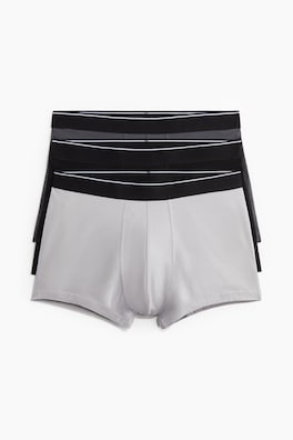 3-pack Short Boxer Briefs with Lycra® - Light gray/dark gray/black ...