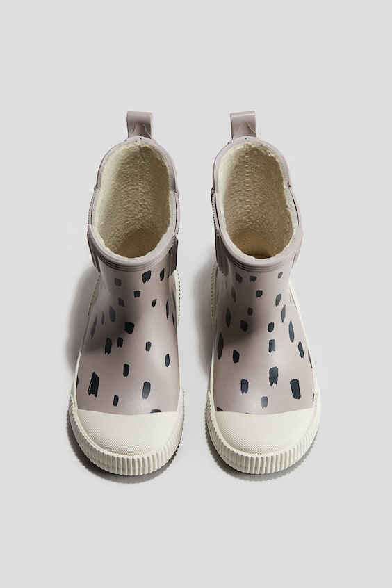 Light purple/dotted Rubber Boots for kids | H&M US