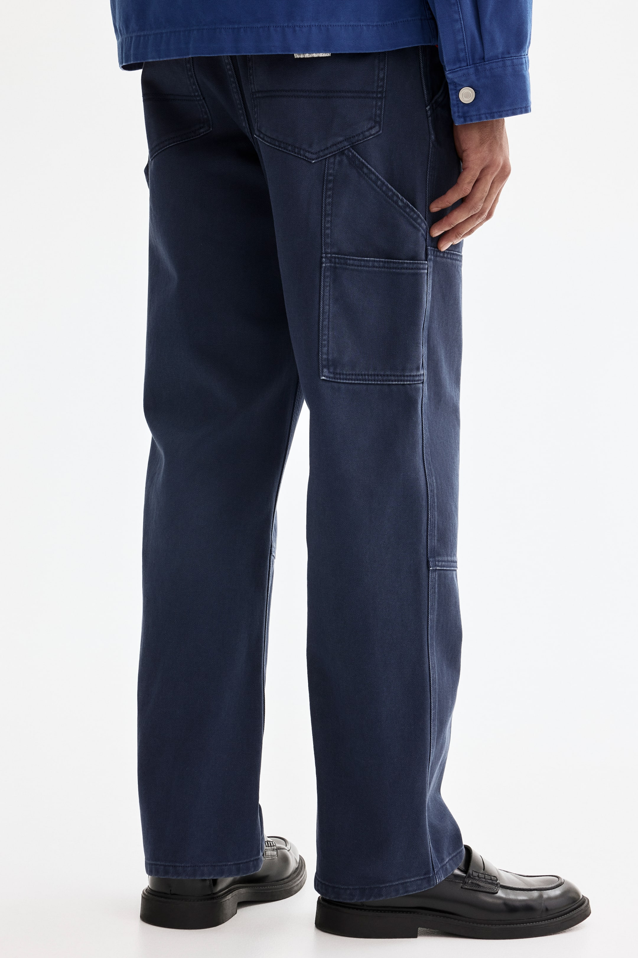 Men’s Dark blue Regular-Fit Carpenter Pants | H&M CA