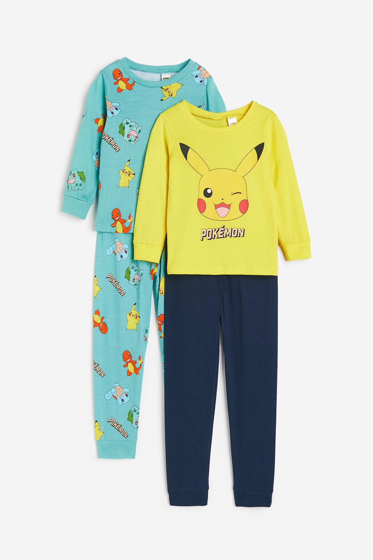 2-pack printed pyjamas - Yellow/Pokémon - Kids | H&M GB