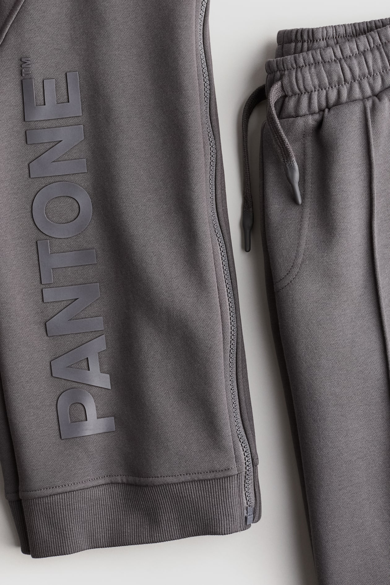 2-piece embossed-print set - Dark grey - Kids | H&M GB