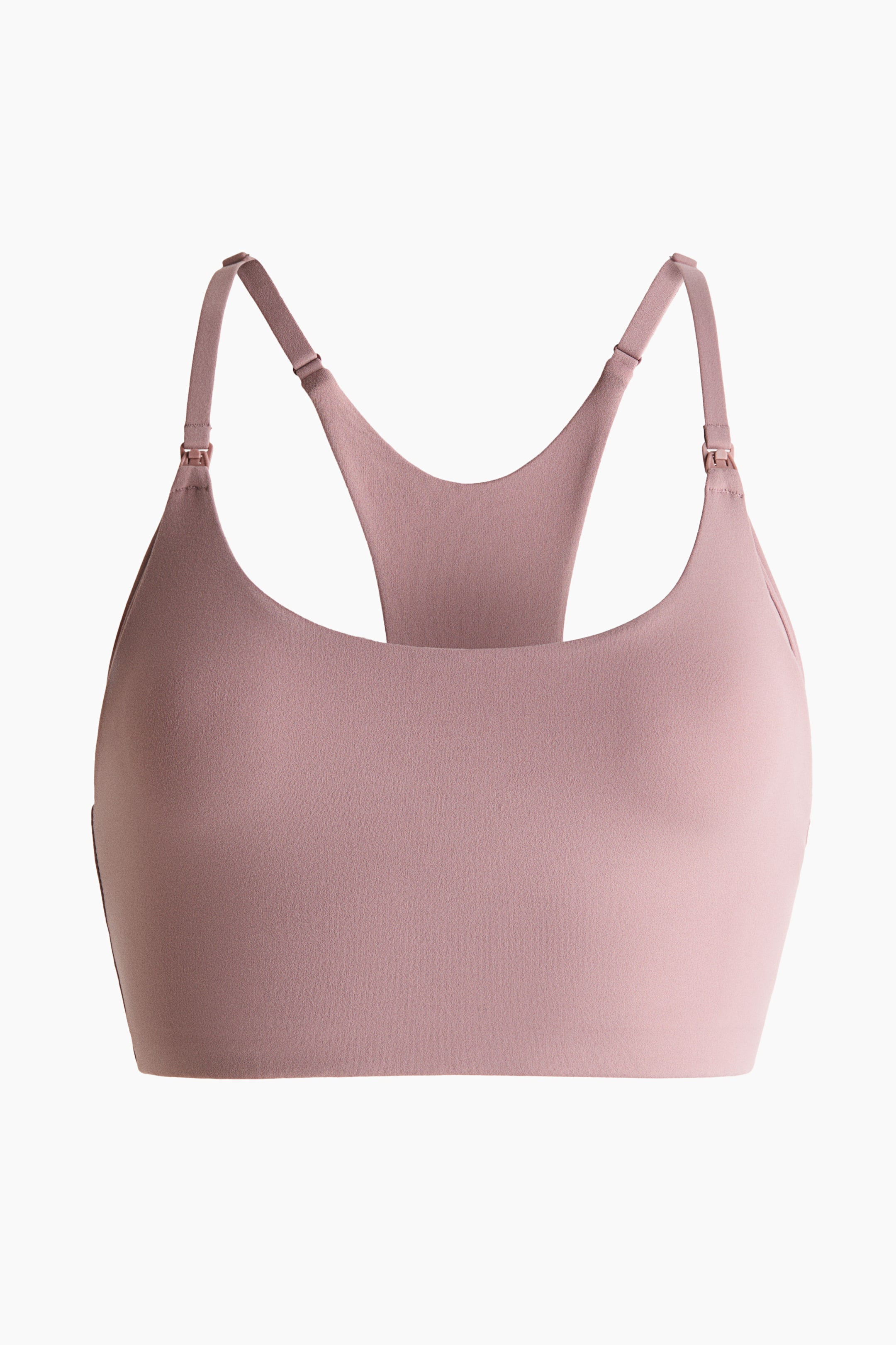 MAMA Sutiã de desporto Light Support - Rosa antigo - SENHORA | H&M PT