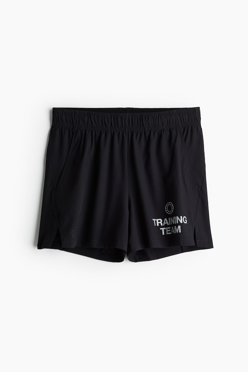 Short Sports Shorts with DryMove™ - Black/Training Team - Men | H&M US