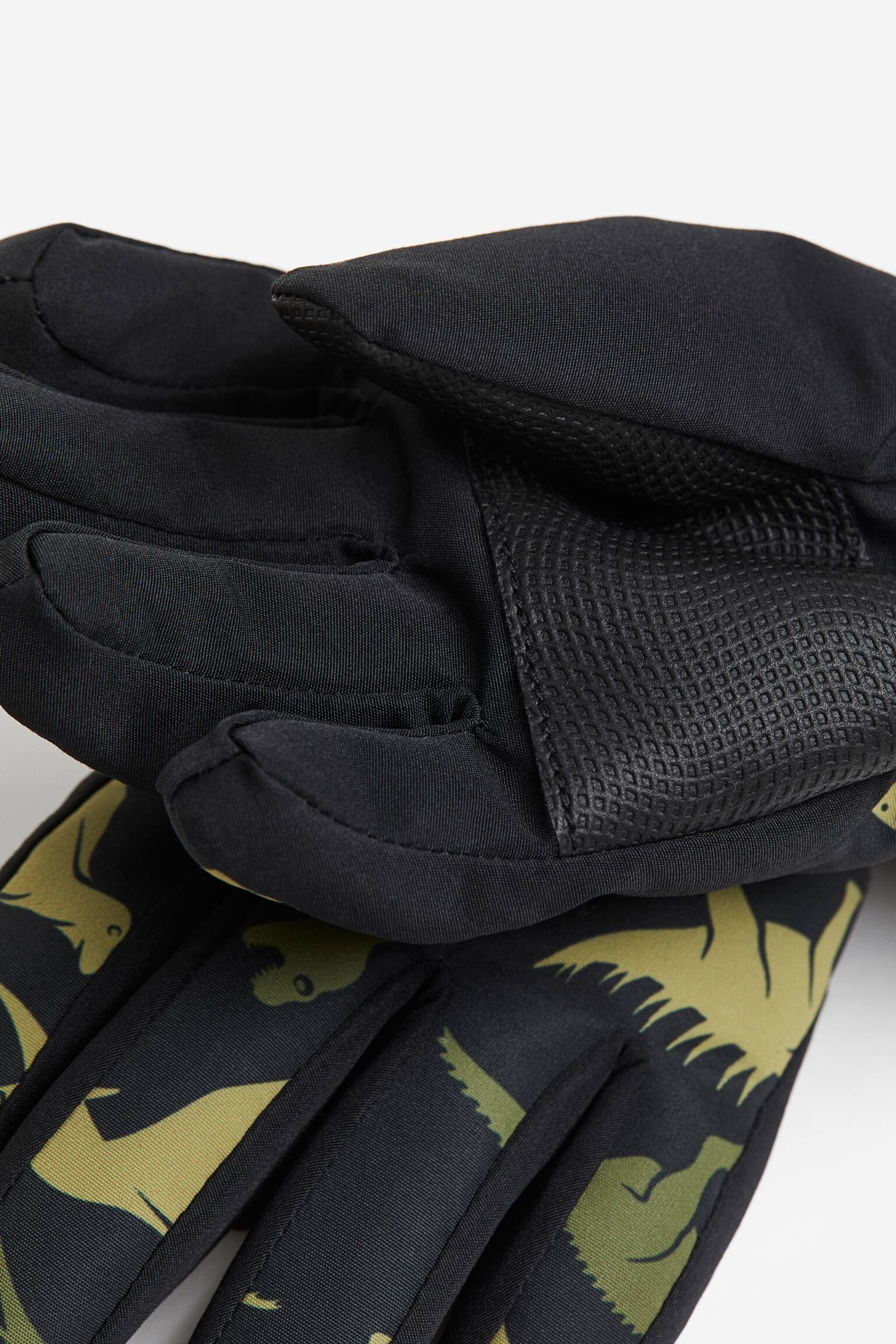 Water-repellent Padded Gloves - Black/dinosaurs - Kids | H&M US