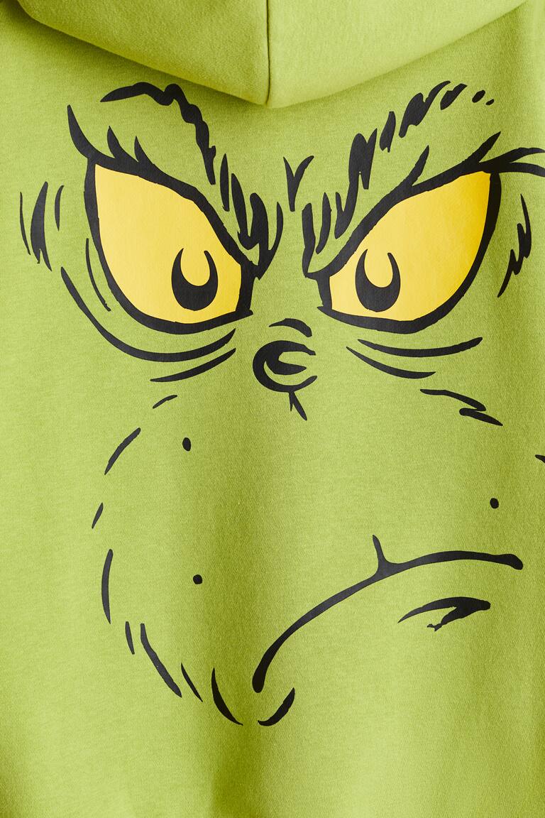 Light green/The Grinch Hoodie with Motif for kids | H&M US