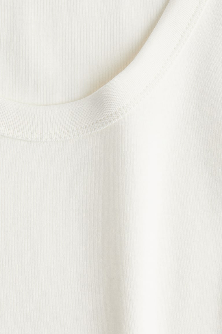 Women's Cream Fitted Tank Top | H&M US