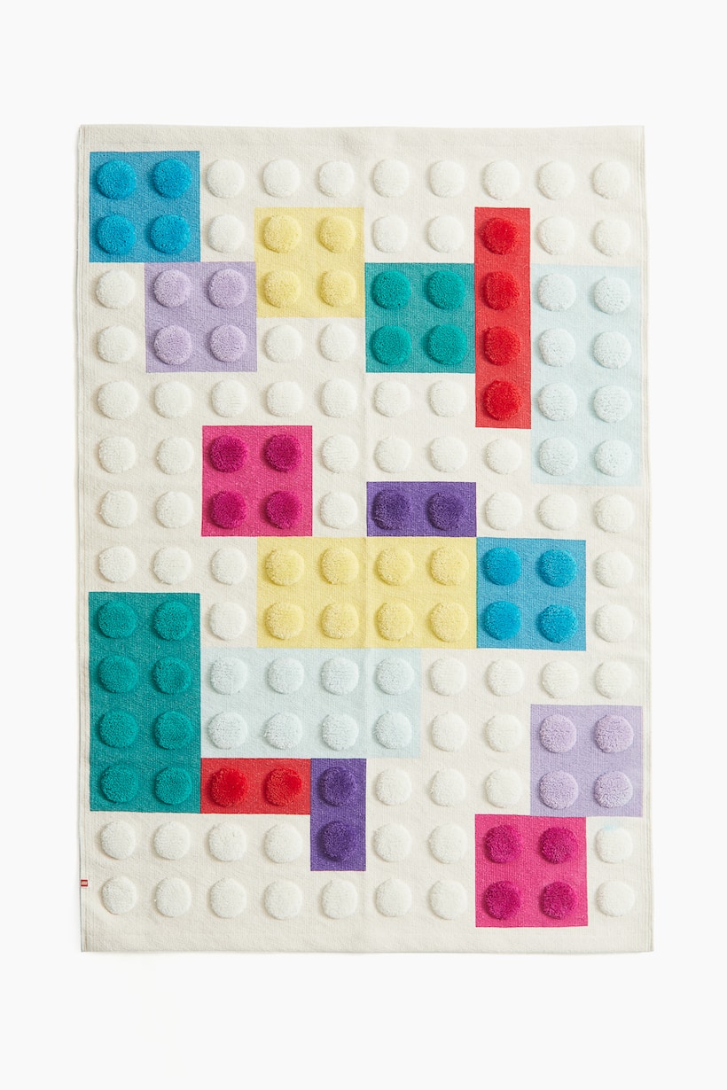 Canvas Rug - White/LEGO - Home All | H&M US