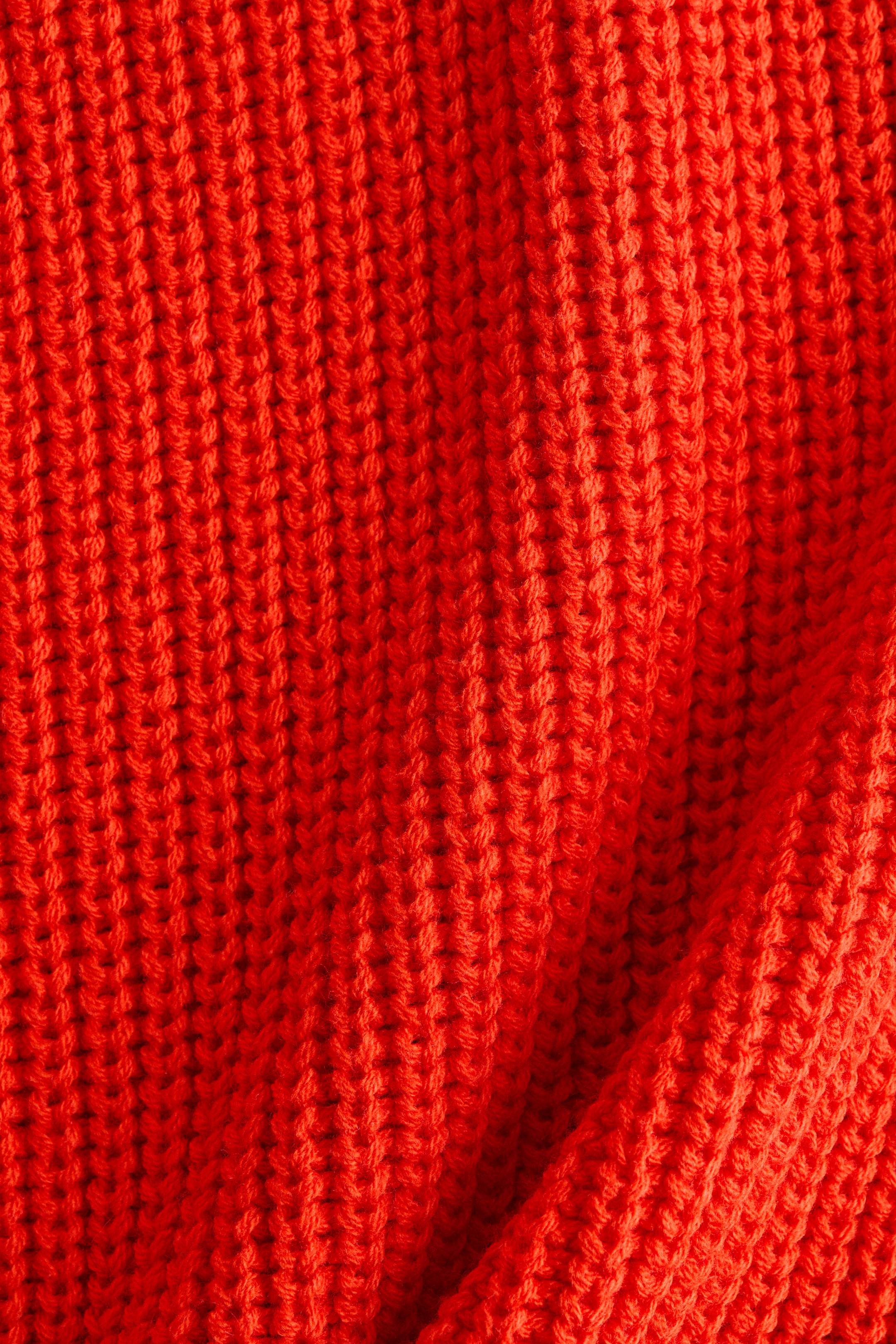 Rib-knit top - Bright red - Ladies | H&M HK