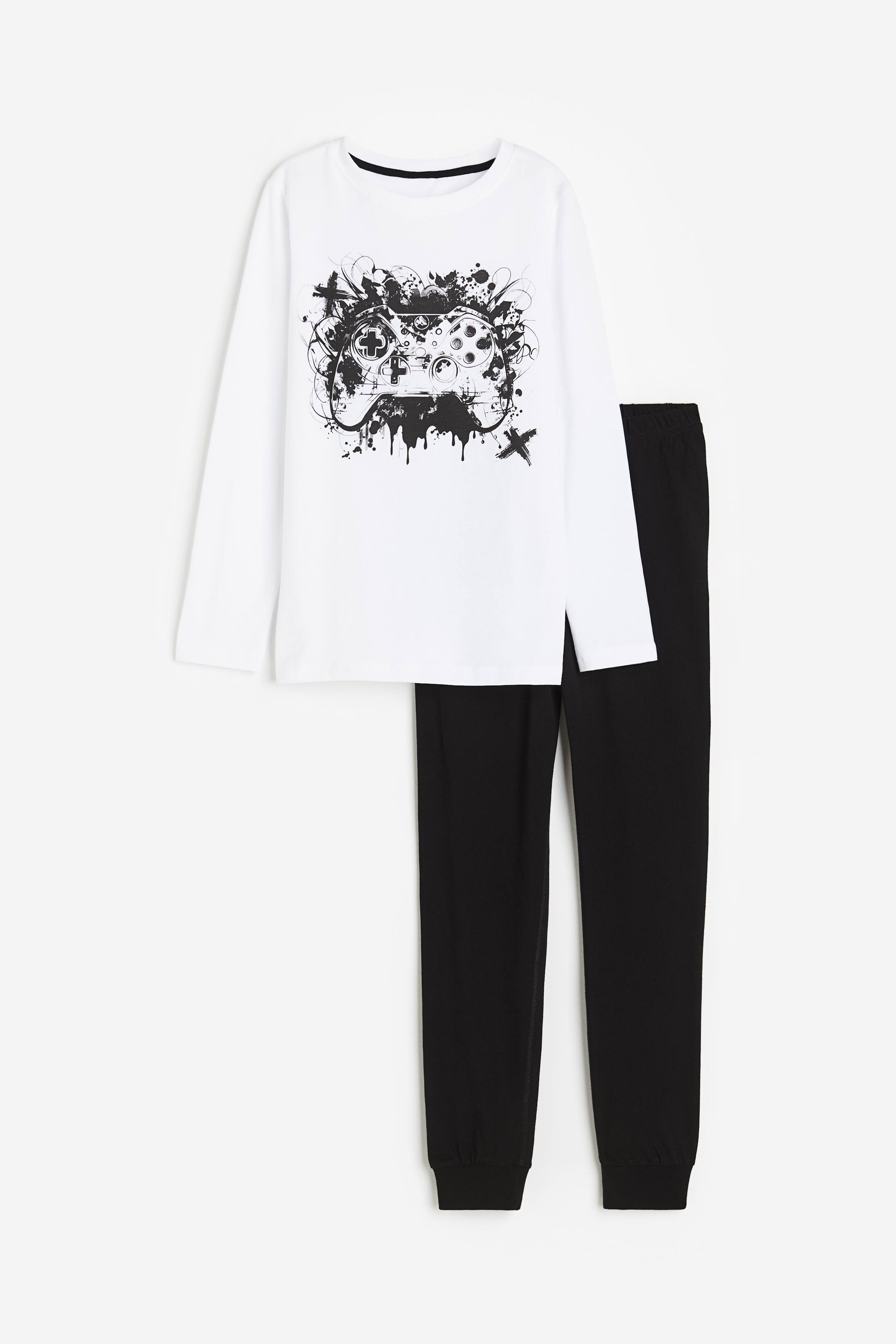 Pyjamas - White/game controller - Kids | H&M PH