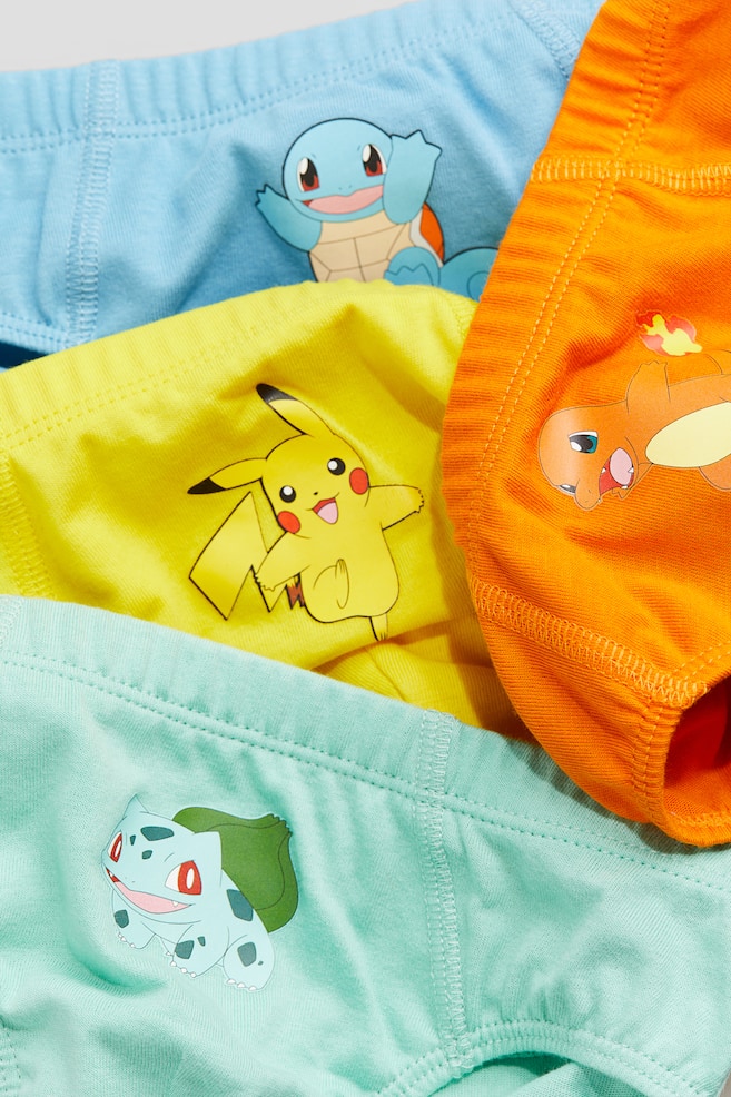 5-pack Printed Boys’ Briefs - Yellow/Pokémon - Kids | H&M US