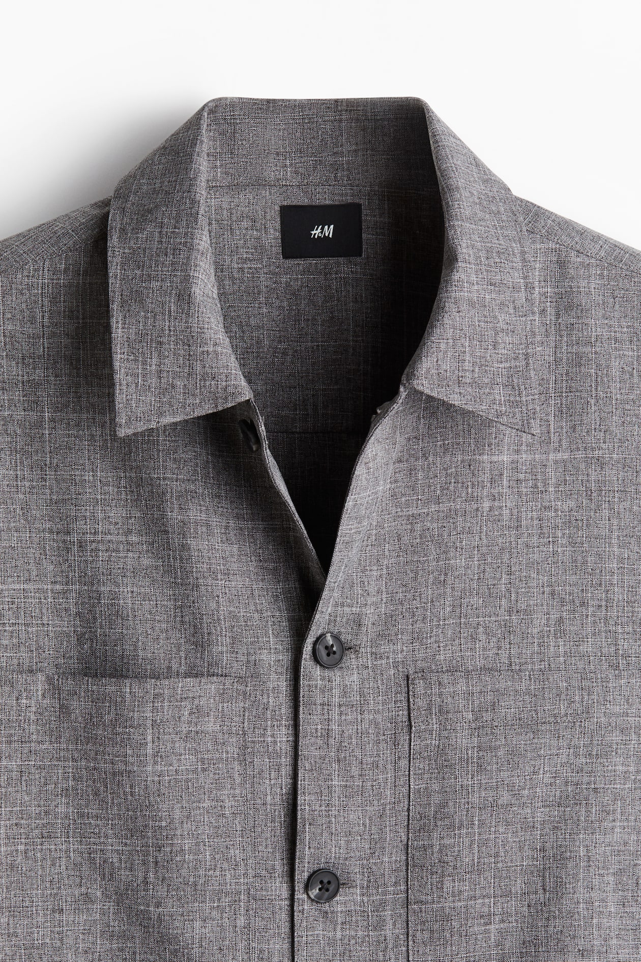 Regular Fit Overshirt - Gray melange - Men | H&M US