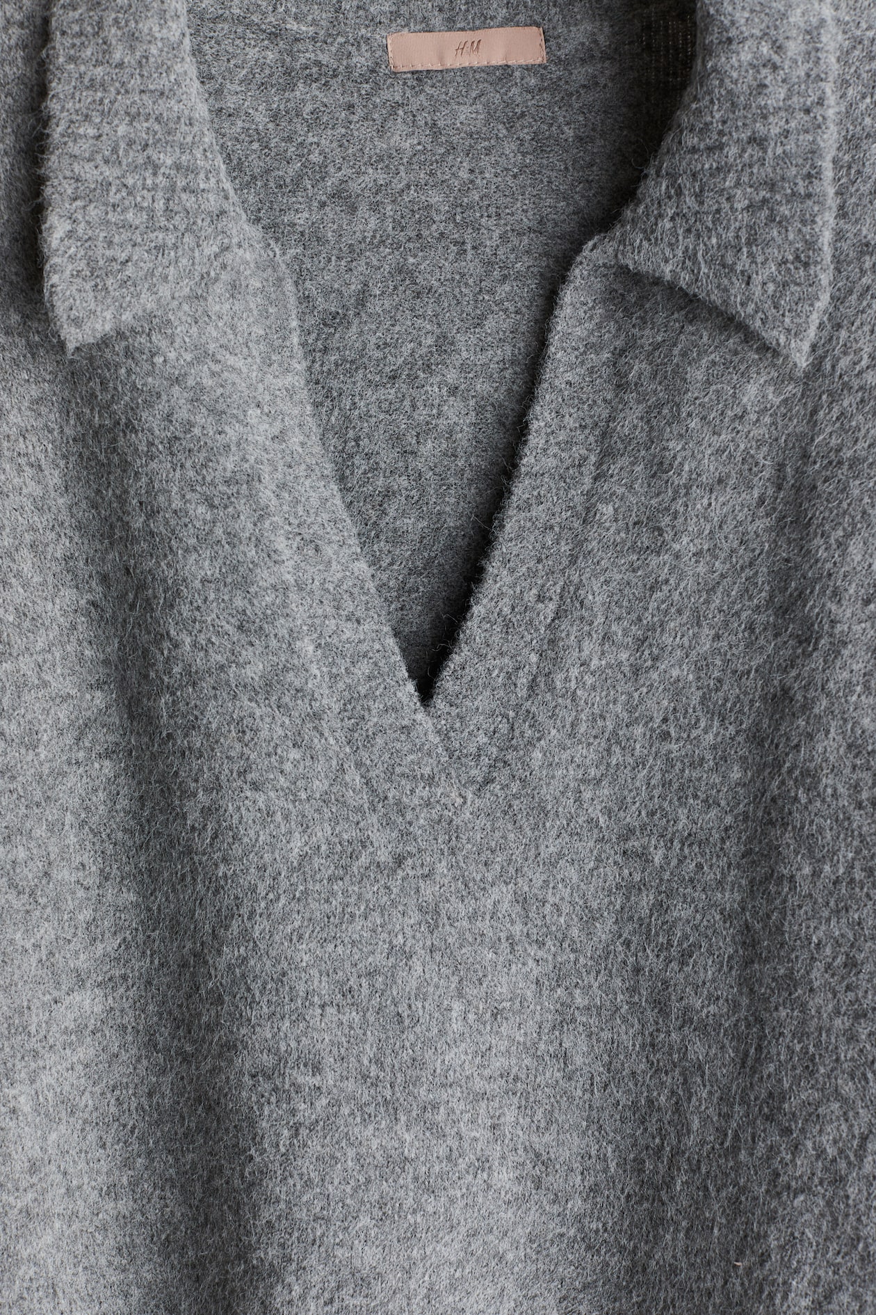 Pull en maille fine avec col - Gris chiné - FEMME | H&M FR
