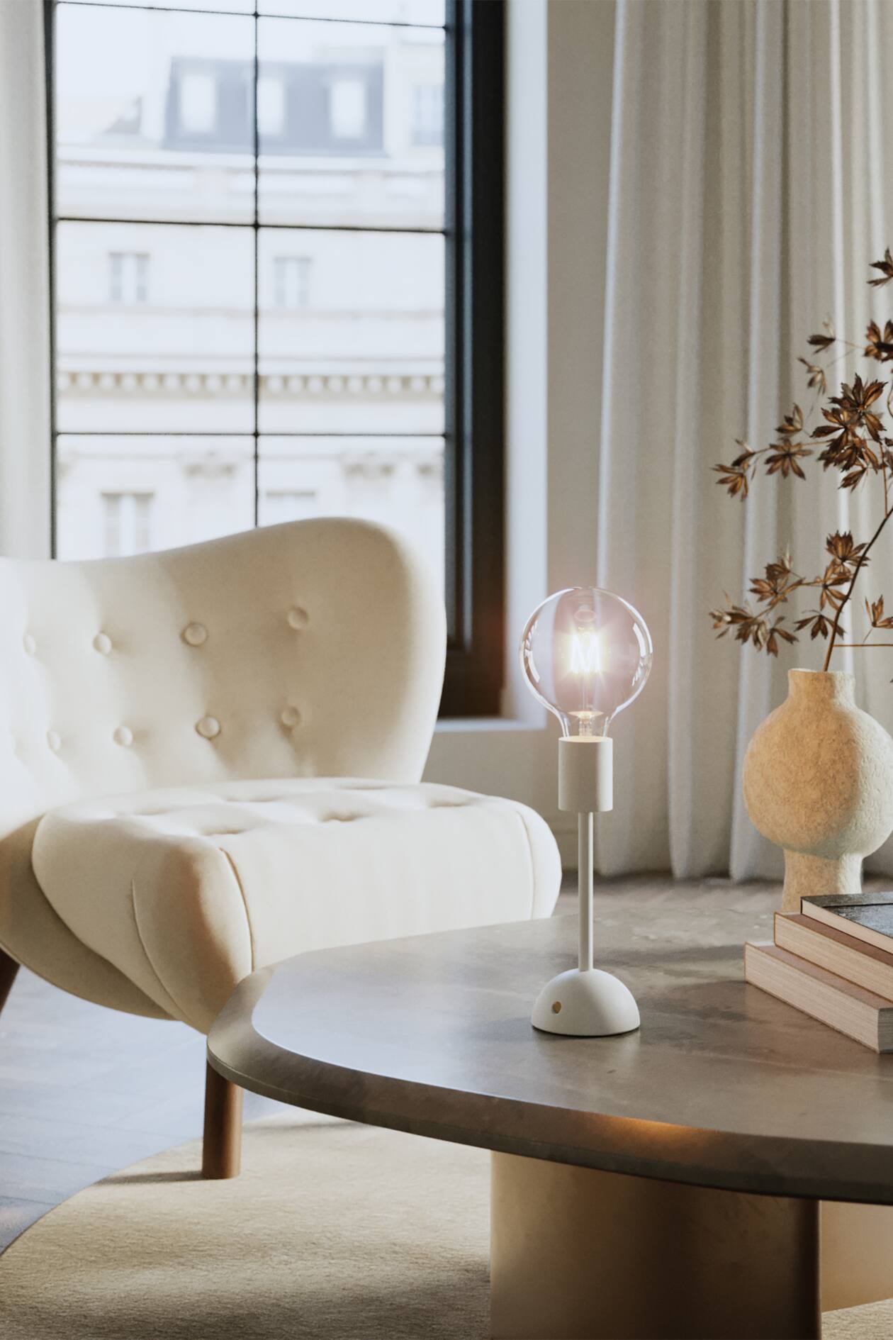 Heroplaadbare Lamp Met Lichtbron - Wit - Creative-Cables - HOME | H&M NL