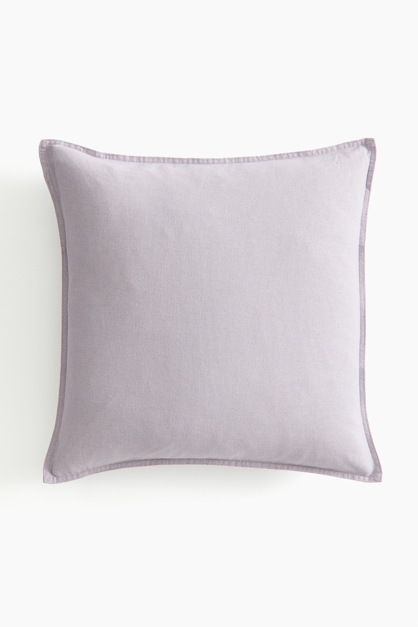 Lilac Linen-blend Cushion Cover at H&M Home | H&M US