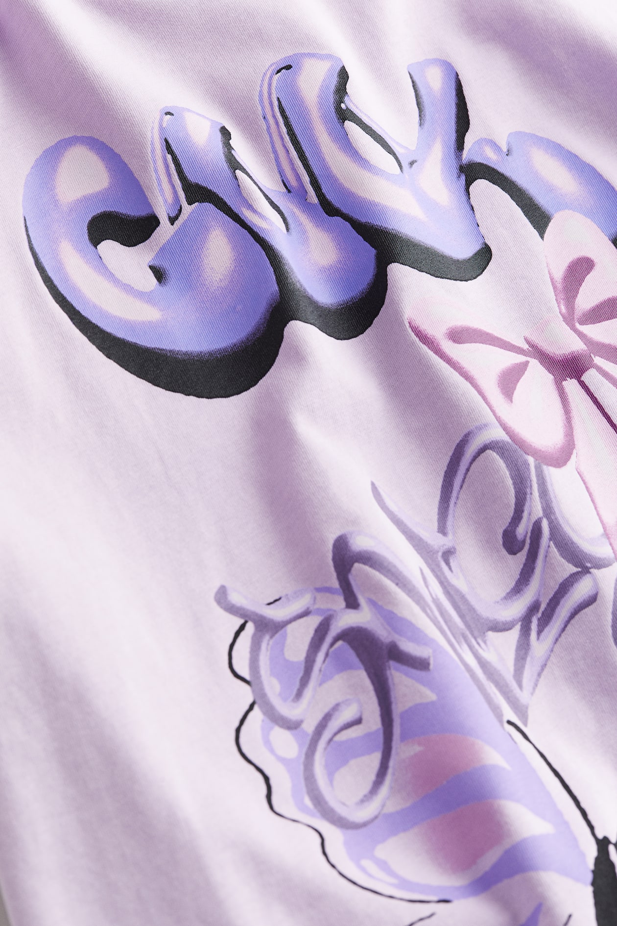 オーバーサイズ プリントTシャツ - ライラック／バタフライ - Kids | H&M JP